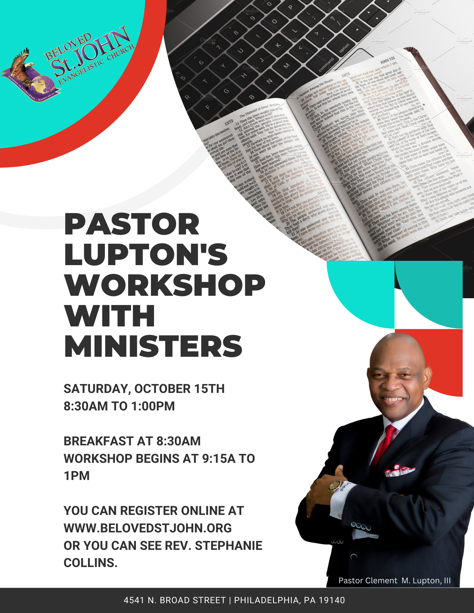 PASTOR LUPTON'S MINISTERS WORKSHOP | Beloved St. John Evangelistic Church