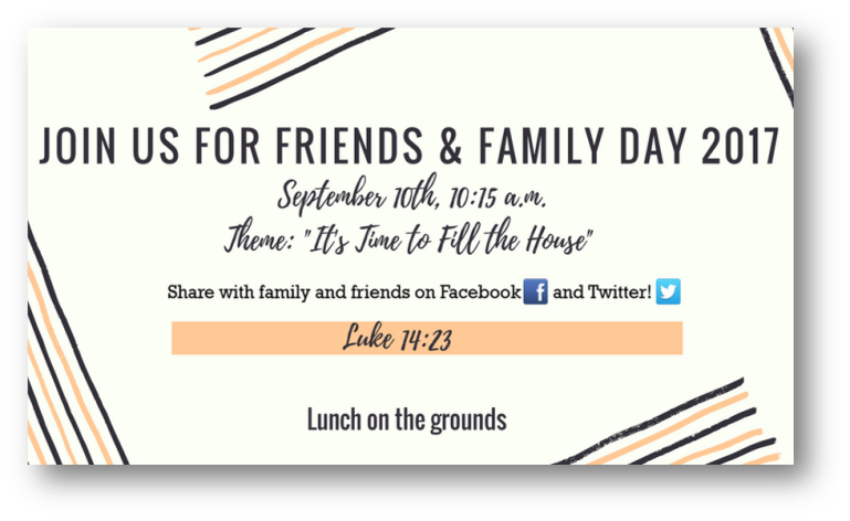 2017 Family and Friends Day | New Beginnings United Methodist Church