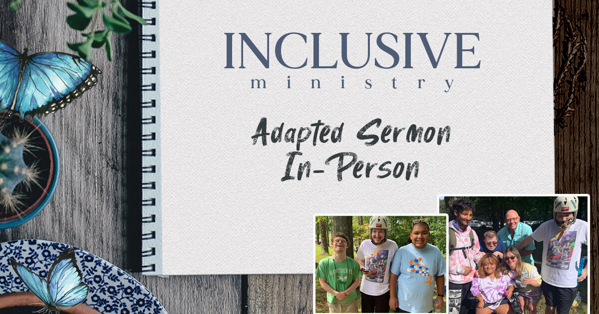 Inclusive Ministry Adapted Sermon | Christ Church | 7600 Ox Road ...