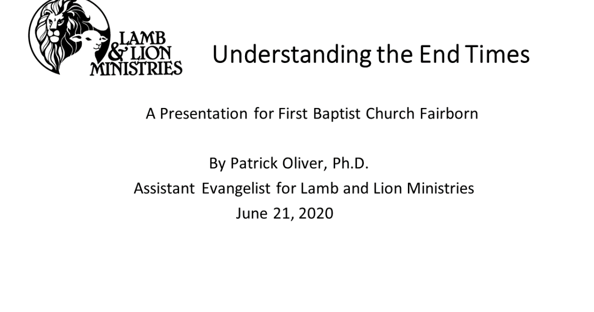 Understanding the End Times | Sermons | FBC Fairborn