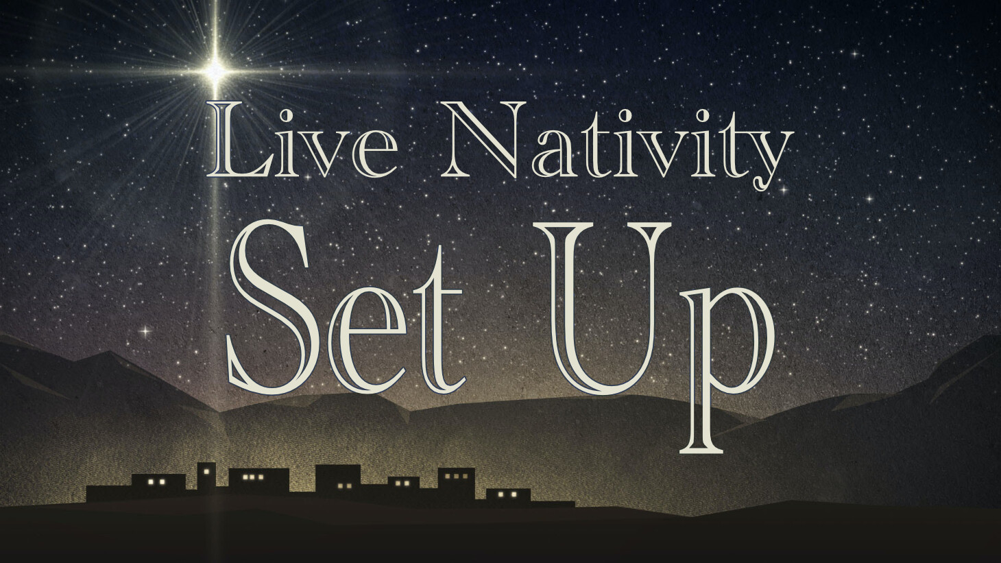 Drive Thru Nativity Set Up! | Berean Bible Church