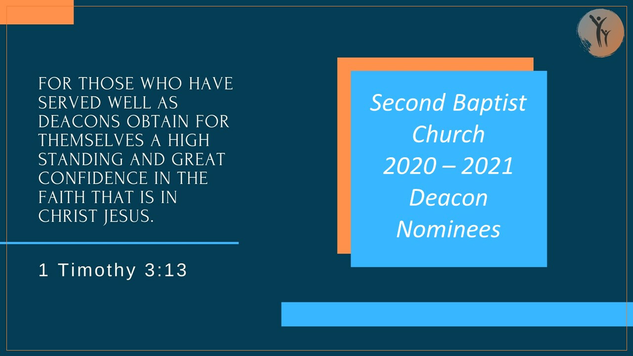 Deacon Election for 2020 - 2021 year | Second Baptist Church Lancaster